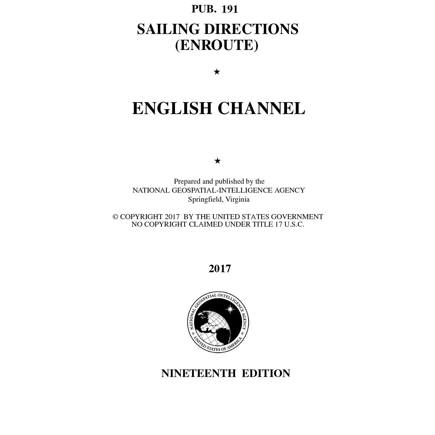 Books & Gifts :: Nautical Books :: NGA Nautical Publications :: Sailing ...