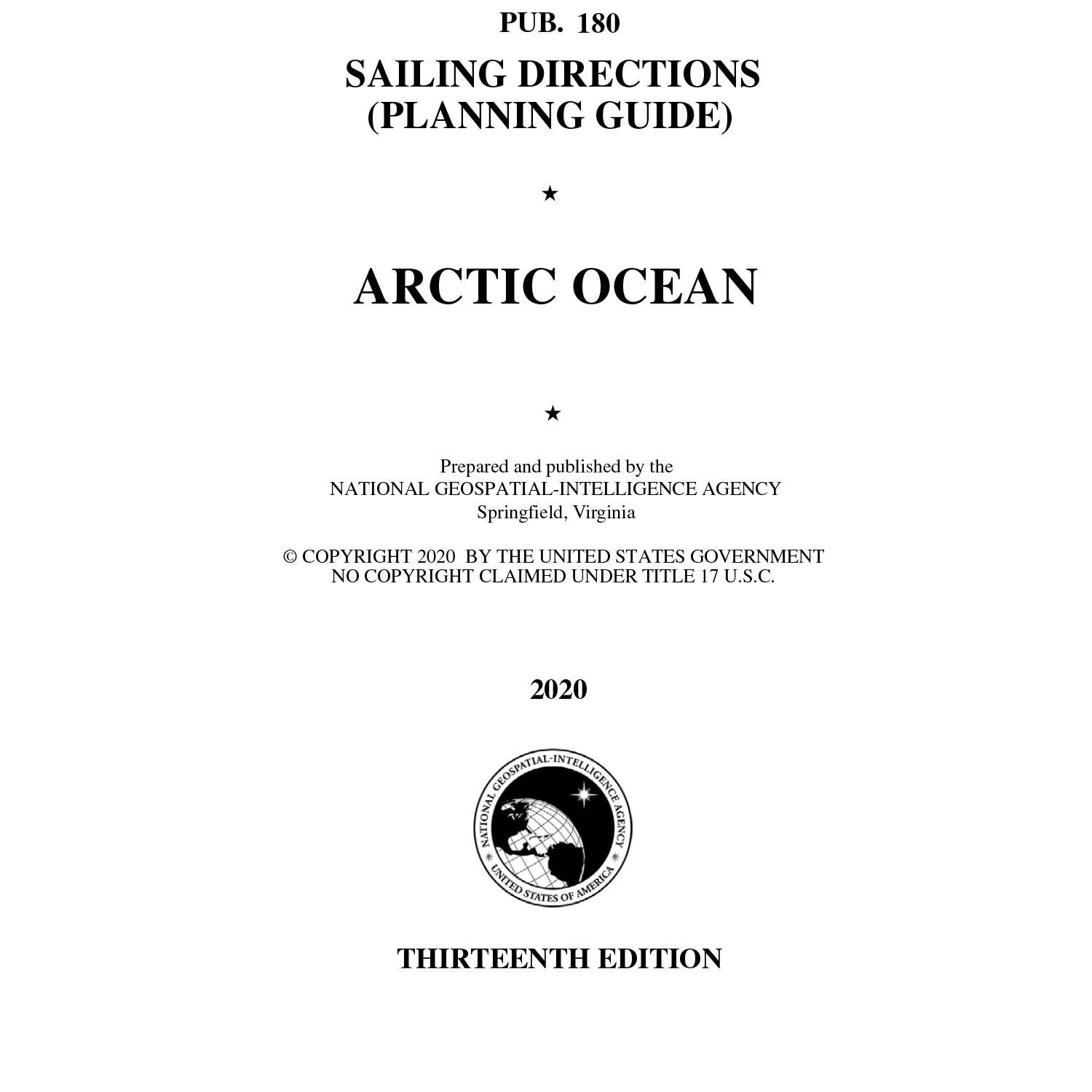 Nautical Books :: All Nautical Books :: NGA Nautical Publications ...