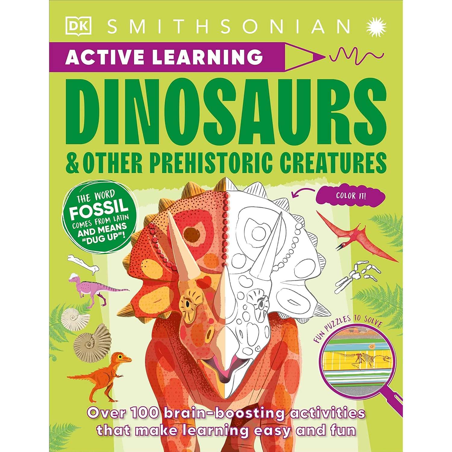 Active Learning Dinosaurs and Other Prehistoric Creatures - Book - Paracay