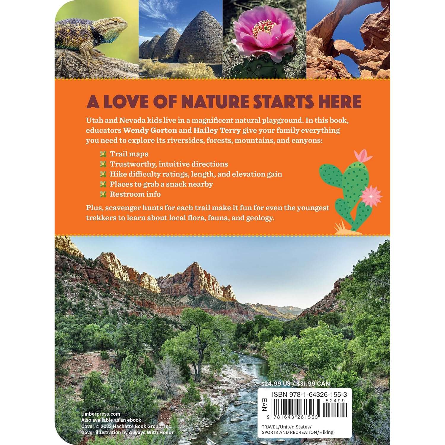 50 Hikes with Kids Utah and Nevada - Book - Paracay
