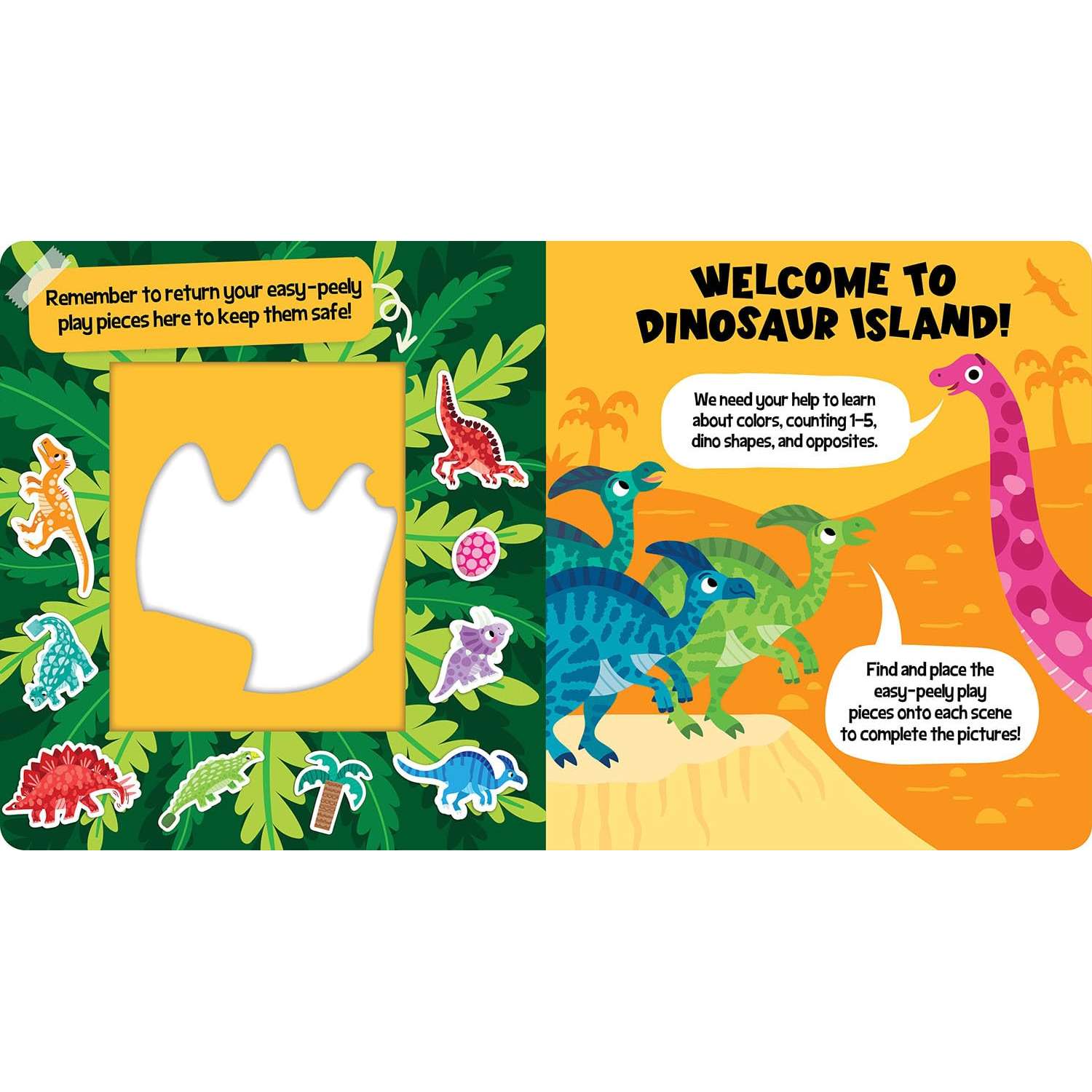 Easy Peely Dinosaurs - Peel, Stick, Play! - Board Book - Paracay