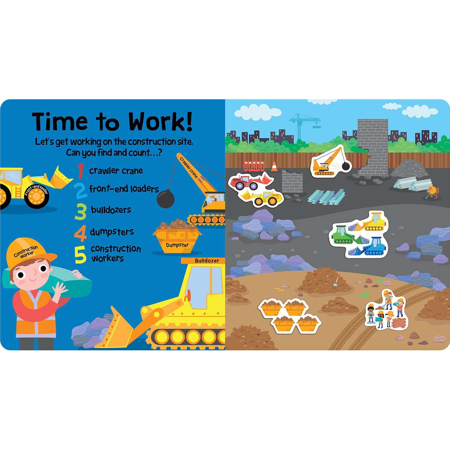 Easy Peely Diggers - Peel, Stick, Play! - Board Book - Paracay