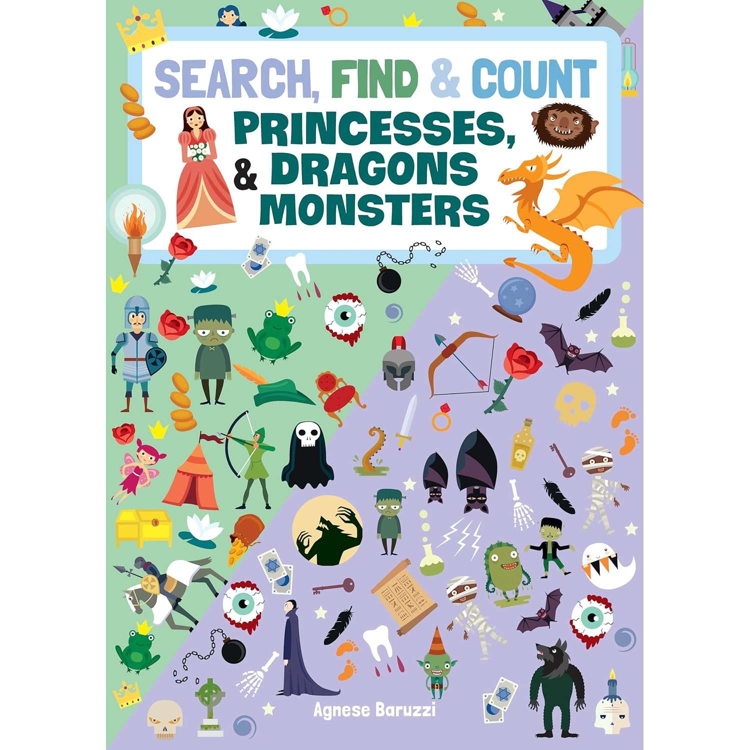 Search, Find & Count: Princesses, Dragons & Monsters - Book